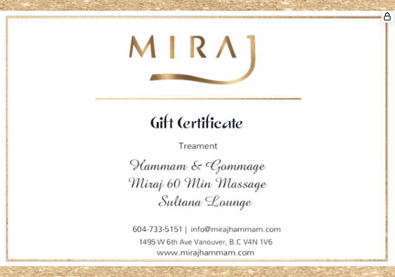 Miraj Signature 60 MIN Package - Miraj Hammam Spa
